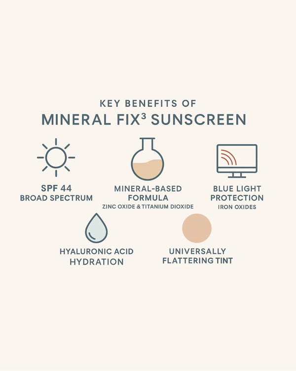 Mineral Fix³ SPF 44 Tinted Sunscreen | - MDAiRE™